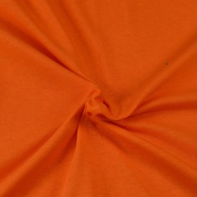 BROTEX Jersey prostěradlo oranžové Rozměr: 100 x 200 cm