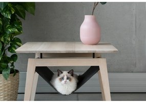 Pelíšek pro kočky Labbvenn Kikko stůl tmavě šedý 60 x 60 x 50 cm