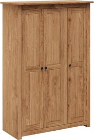 Šatní skříň se 3 dveřmi 118x50x171,5 cm borovice řada Panama 282661