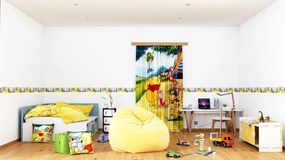 Dětská samolepící bordura na zeď Disney Medvídek Pú a přátelé | 5 m x 9.7 cm | DWBD8080