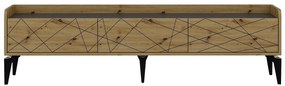 VARDA TV stolek na nožičkách, dub Artisan / antracit