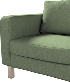 Potah na křeslo IKEA Karlstad, krátký barva zelená látka pletený vzor