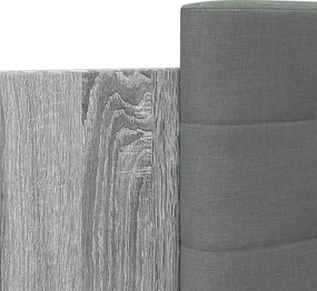 Rám postele s čelem šedý sonoma 75 x 190 cm kompozitní dřevo 3209980