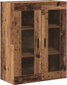 Vysoký bufet 2 ks Staré dřevo 69,5 x 34 x 180 cm 3403180