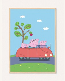 Oboustranný plakát Prasátko Peppa | 30 x 42 cm | DP351389