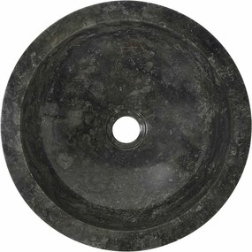 Umyvadlo 40 x 12 cm mramor černé 142774