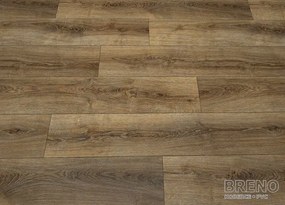 Breno PVC CARBONTEX Cherbourg Oak 546 – tmavé dřevo, šíře 400 cm