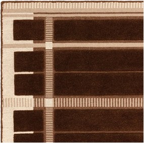 Hnědý/béžový ručně tkaný vlněný koberec 160x230 cm – Asiatic Carpets