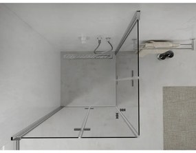 Mexen Lima Duo skládací sprchový kout 90 x 90 cm, Průhledné, Chromovaná - 856-090-090-02-00