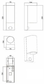 Lucide 69803/02/30 -Venkovní svítidlo se senzorem ZARO 2xGU10/7W/230V IP65 černá