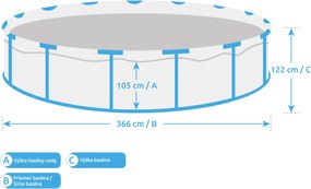 Marimex Florida 3,66 x 1,22 m RATAN 10340236