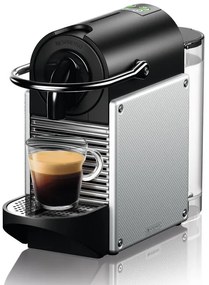 DeLonghi Kapslový kávovar Espresso De'Longhi Nespresso Pixie EN124.S / 1260 W / 19 bar / 0,7 l / stříbrná/černá