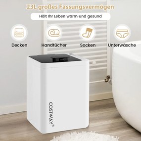 Costway Elektrický ohřívač ručníků s automatickým vypínáním a 6-stupňovým