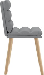 Jídelní židle 4 ks světle šedé textil 3315393