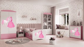 Dětská postel Babydreams princezna a poník růžová