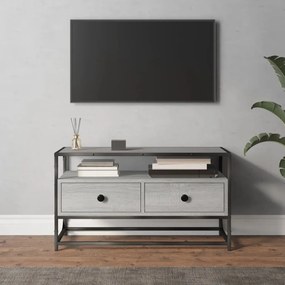 826313 vidaXL TV skříňka šedá sonoma 80 x 35 x 45 cm kompozitní dřevo