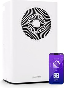 Klarstein CircleDry Smart 16 L odvlhčovač, 16 l/den, 290 W, 30-40 m², WiFi, časovač, filtr