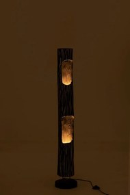 Stojací dřevěná lampa Paulownia Black 2 - Ø 21*133 cm