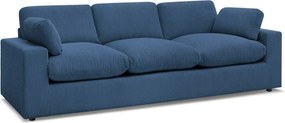 Modrá manšestrová pohovka 250 cm Belair – Bobochic Paris