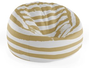 Sablio Sedací vak Cocoon Zlaté pruhy: 115 x 75 cm x 45 cm