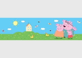 Dětská samolepící bordura na zeď Prasátko Peppa | 5 m x 9.7 cm | DWBD8145