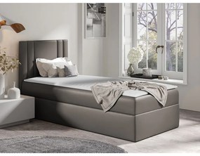 Jednolůžková postel Neresko Mini, Strana: pravá, Rozměr postele: 100x200, Barva:: ekokůže Soft 011 (černá)