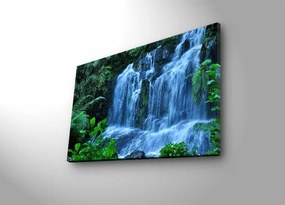 Obraz s LED osvětlením VODOPÁDY 23 45 x 70 cm