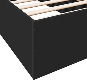Rám postele černý 100 x 200 cm kompozitní dřevo 3281050