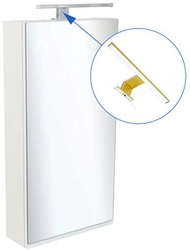 Comodo Zrcadlová skříňka Atica 40 ZS LED-G s osvětlením Any LED 30 G, zlatá