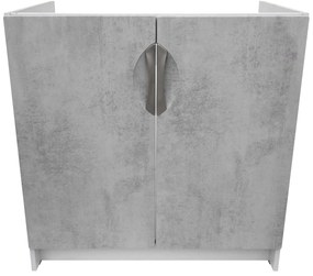 Kuchyně Macháček kuchyňská linka 120 cm barva beton korpus šedý