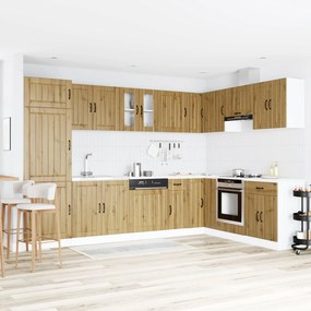 Skříňka pod dřez Lucca 2 ks Artisanový dub Kompozitní dřevo 3315020