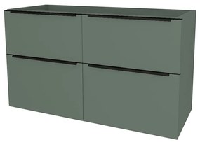 Mereo Mailo, koupelnová skříňka 121 cm, černé madlo, Multidecor, Zelená Verde CN593SBZEV1