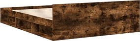 Rám postele se zásuvkami kouřový dub 120 x 200 cm kompozit 3280759