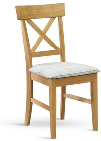 Stima Dřevěná jídelní židle OAK L834 | Odstín: dub,Sedák: lima arancio 125