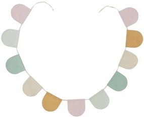 OnaDnes -20% Pastelově barevný látkový závěsný dekorativní řetěz Kave Home Nami