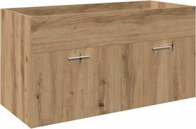 Umyvadlová skříňka s vestavěným umyvadlem dub artisan kompozit 3328910