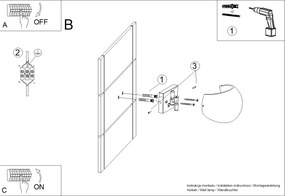 Nástěnné svítidlo Globe, 1x betonové stínidlo