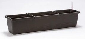 Samozavlažovací truhlík Plastia BERGAMOT 80 - komplet set, čokoládový