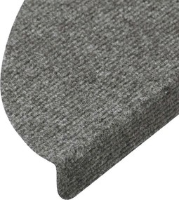 Samolepicí rohože na schody 30 ks šedé 56x17x3 cm 3365910