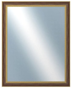 DANTIK - Zarámované zrcadlo - rozměr s rámem cca 80x100 cm z lišty ZVRATNÁ červenozlatá plast (3069)