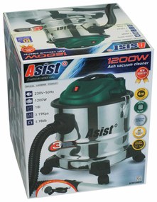 Asist AE7AF120IN18 vysavač popela s funkcí samočištění, 1200 W, 18 l