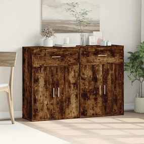 Příborníky 2 ks kouřový dub 60 x 30 x 84 cm kompozitní dřevo 3276599