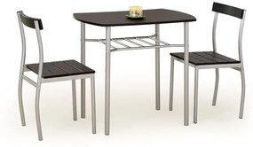 Halmar Jídelní sestava Lance, stůl + 2 židle, wenge