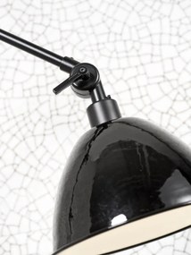 Nástěnná lampa amsterdam enamel s černá MUZZA