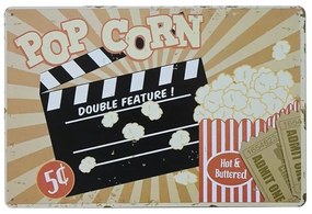 Kovová cedule Popcorn
