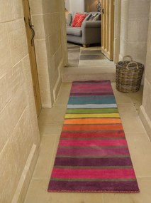 Ručne tkaný behúň Illusion Candy Multi, 60x230, viacfarebná, chodba / predsieň, Flair Rugs