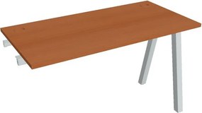 Hobis Kancelářský stůl k řetězení Hobis UE A 1200R, deskaakát, bílá RAL 9016