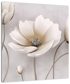 Obraz bílých květin (40x40 cm), 40 dalších rozměrů