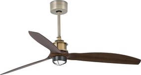 FARO 33398WT1N-LED Stm. vent. JUST FAN M 16W/230V pr. 128 cm hnědá/mosaz WT + DO