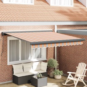 Stahovací markýza Vícebarevný 350 x 250 cm Plátno a hliník 3330299